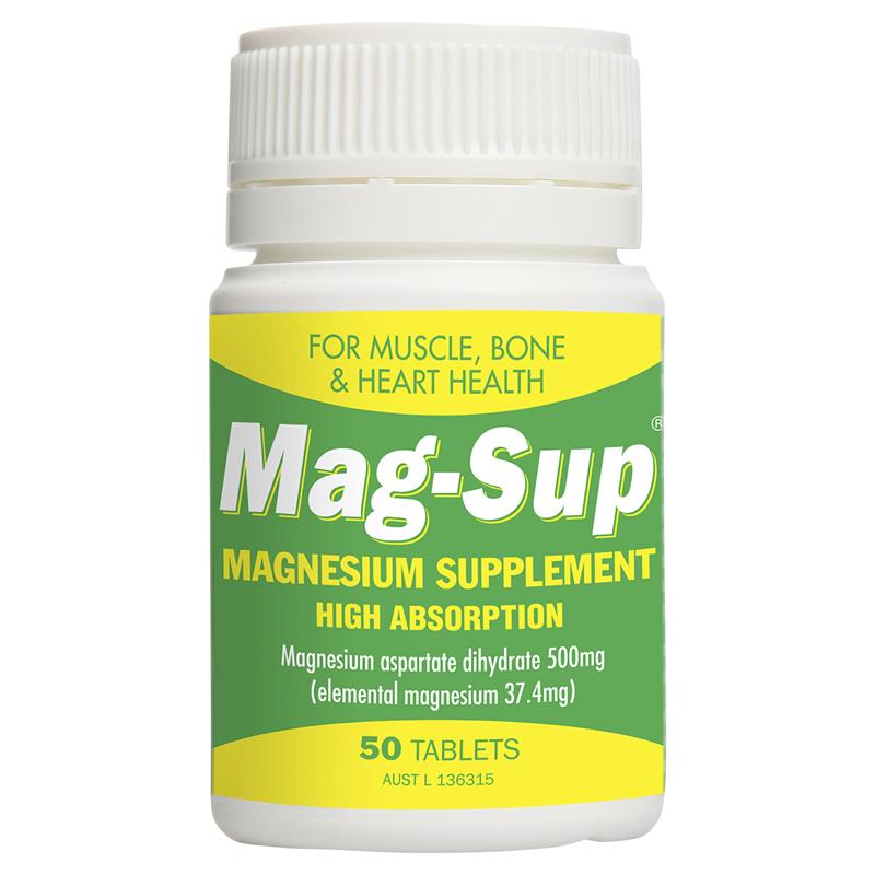Mag-Sup 500mg 50 Tablets – Pill Plus Australia