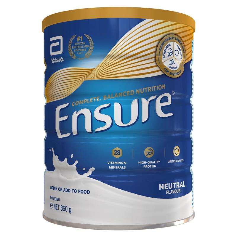 Ensure Powder Neutral 850g – Pill Plus Australia