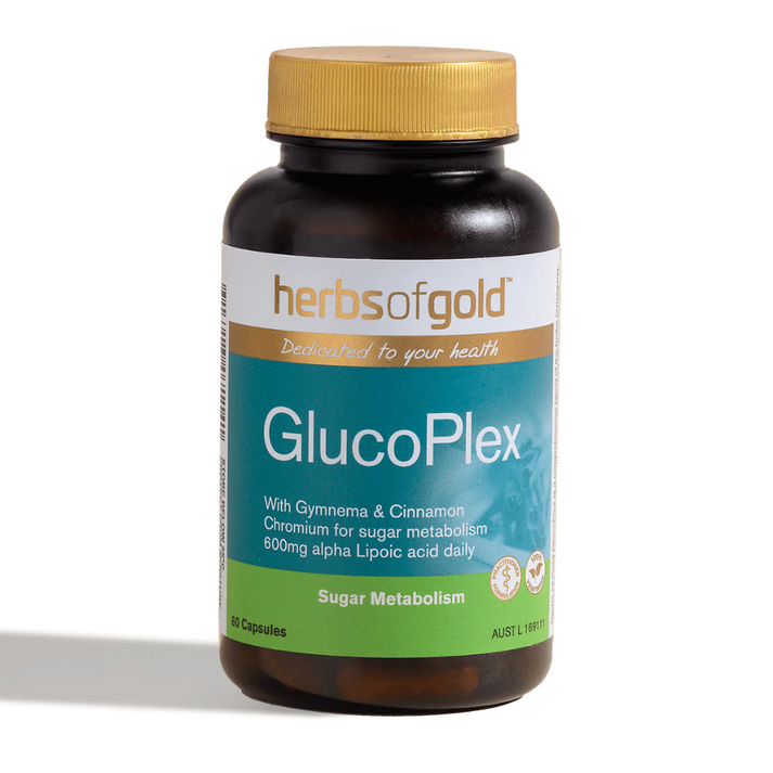 Herbs of Gold GlucoPlex 60 Capsules – Pill Plus Australia