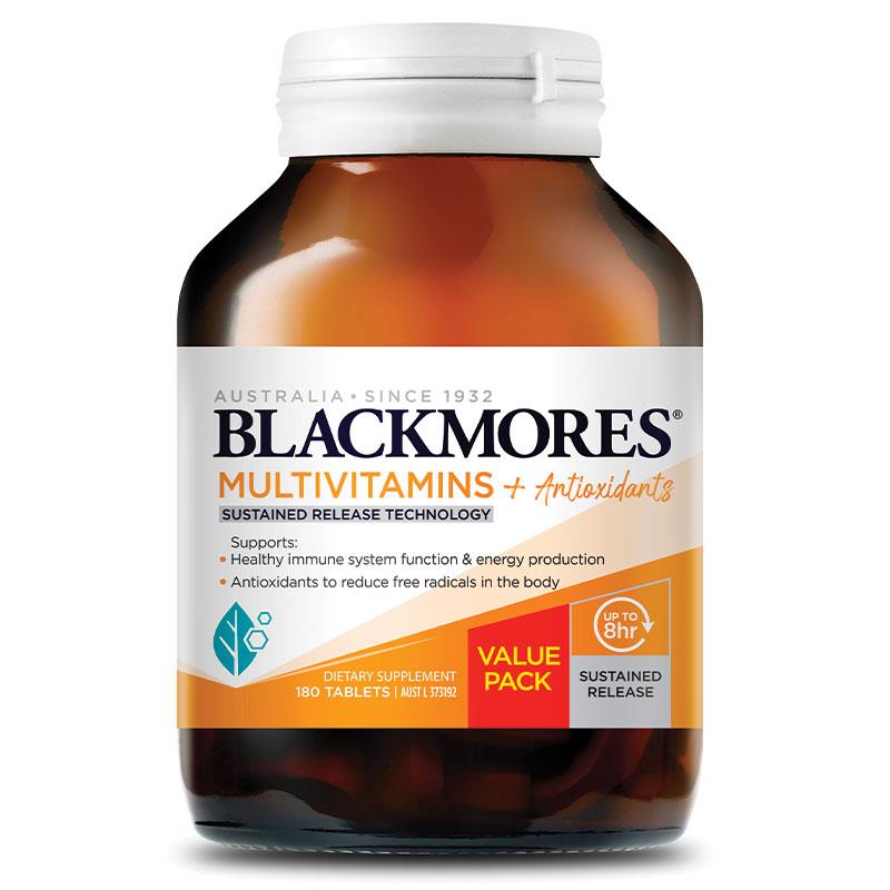 Blackmores Sustained Release Multi + Antioxidants 180 Tablets – Pill ...