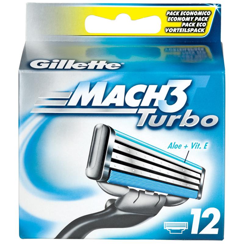 Gillette Mach 3 Turbo Cartridges 12 Pack – Pill Plus Australia