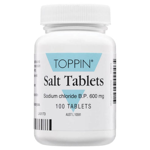 Toppin Salt Tablets 600mg 100 Pack – Pill Plus Australia