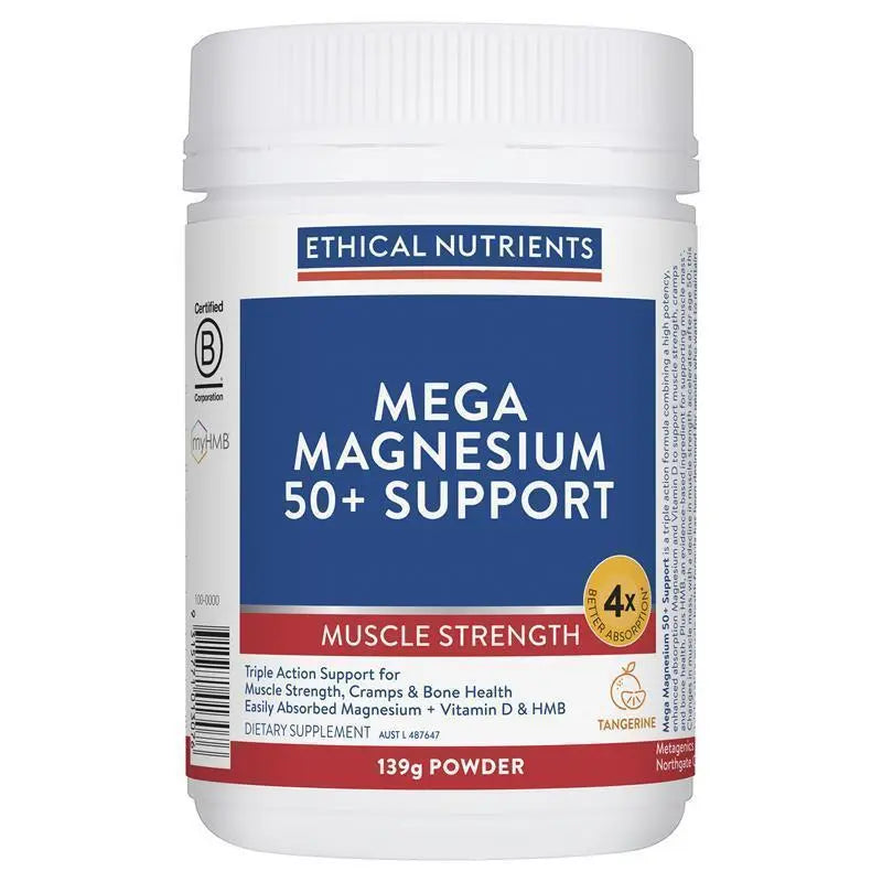 Ethical Nutrients Mega Magnesium 50+ Support Powder 139g – Pill Plus ...