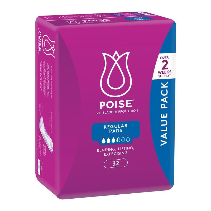 Poise Pad Regular Bulk 32 – Pill Plus Australia